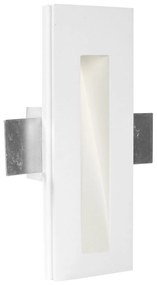 Linea Light 60930W70 Gypsum_WF2, obdélníkové zapuštěné svítidlo do stěny ze sádry, 2W LED 3000K, 19x7cm