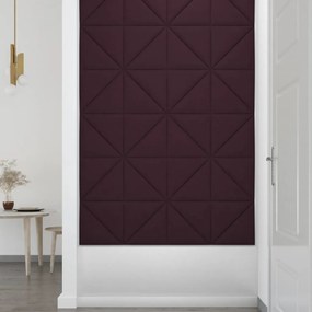 Nástěnné panely 12 ks fialové 30x30 cm textil 0,54 m² - Default Title