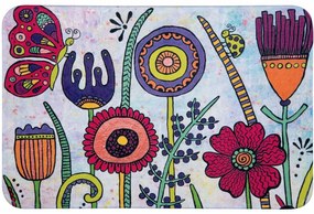 Wenko Koupelnová předložka Flora Rollin Art, 45 x 70 cm, 140 x 200 cm, 70 x 90 cm