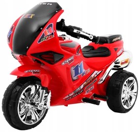 Dětská elektrická motorka RR1000 tříkolka s úložným prostorem Červená