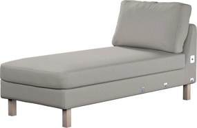 Potah na přídavný šezlong IKEA Karlstad, krátký barva šedá látka pletený vzor