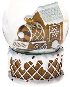 Polyresinové sněžítko (výška 10 cm) Snowy Train – Dakls