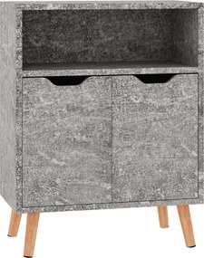 Příborník betonově šedý 60 x 30 x 72 cm kompozitní dřevo 326826