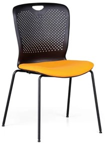 Plastová konferenční židle OPEN, oranžová
