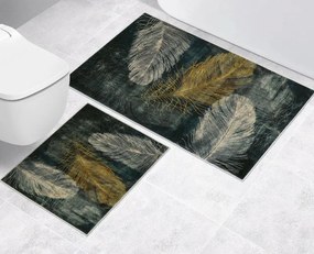 Bellatex 3D tisk  sada - BEZ VÝKROJE Šedá 60x100 cm 60x50 cm (SADA)