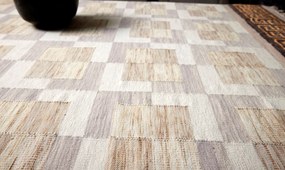 Diamond Carpets India, Ručně vázaný kusový koberec Dante DESP P90 Marble Gold, 80x150, béžová, ložnice