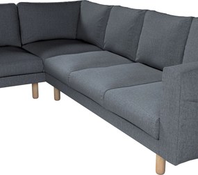 Potah na pohovku IKEA Norsborg rohová 5-místná barva šedá látka pletený vzor