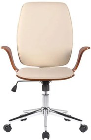 Kancelářská židle Amani ořech/krém