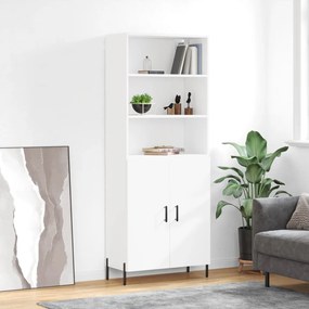 vidaXL Skříň highboard 69,5 x 34 x 180 cm kompozitní dřevo [3189264] Barva: Bílá