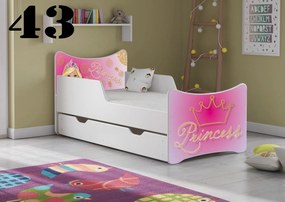 Plastiko Dětská postel se šuplíky Princezna - 43 - 160x80