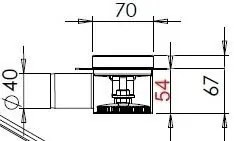 Aplomo Pure odtokový žlab Délka žlabu: 70cm