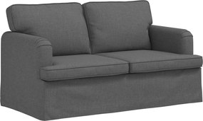 Set pohovek 2 ks Tmavě šedá textil 3407517