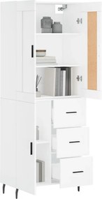 Skříň highboard bílá 69,5 x 34 x 180 cm kompozitní dřevo 3199825