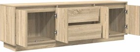 TV skříňka s LED osvětlením Dub Sonoma 160,5x41x50 cm 3328428