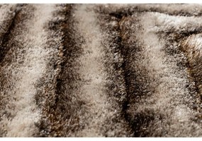 Luxusní kusový koberec shaggy Jansen hnědý 80x150cm
