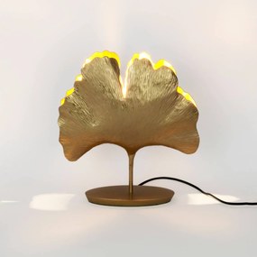 Stolní lampa Ginkgo, zlatá, 36x34cm