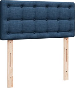 Box spring postel s matrací modrá 90x190 cm textil 3288063