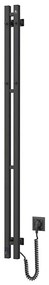 Navin Elektrický sušák na ručníky s term. SILOUETTE 200W/230V 150,6cm IP44 černá pravá 12-234053-0915