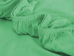 XPOSE® Jersey  prostěradlo Exclusive  - letní zelené 200x200 cm