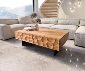 Konferenční stolek Solu 120x70x40 cm přírodní akácie závěsné