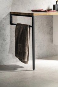 Sapho Sapho, Podpěrná konzola 490x690x20mm, lakovaná ocel, černá matná, 30362