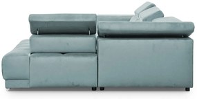 Casarredo - Komfort nábytek Rohová sedací souprava FASANO, světle modrá Bluvel 06 | Umístění rohu: roh na levé straně