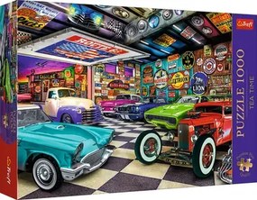 Trefl - Puzzle - Premium Plus Tea Time: Garáž sběratele aut / 1000 díl