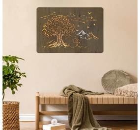 Li-Go "Dva duby" světelný obraz 230V 90x62cm provedení povrchu: bílá
