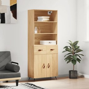 vidaXL Skříň highboard 69,5 x 34 x 180 cm kompozitní dřevo [3200489] Barva: dub sonoma