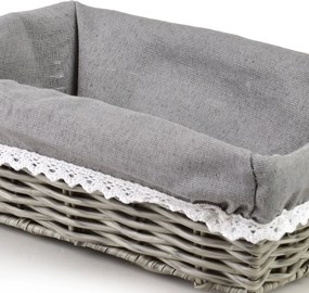 Košík WILL 28x18x9 cm šedý