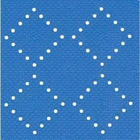 Spirella ALASKA protiskluzová podložka do sprchy modrá / PVC / 55 x 55