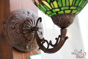 Nástěnná lampa Tiffany hnědá bez stínítka -15*Ø 23 cm