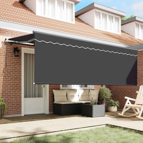 Stahovací markýza Antracit 400 x 200 cm Polyester a hliník 3329802