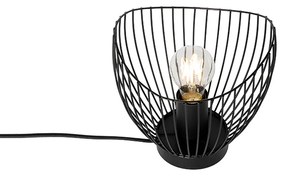 Moderní stolní lampa černá 20 cm - Pua