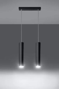 Lustr SOLLUX Lagos 2 GU10 2x40W bez zdroje SL.0328 černá