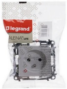 Legrand Valena LIFE zásuvka bílá s clonkami 753180