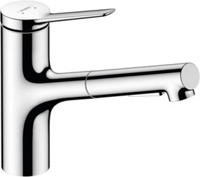 Hansgrohe Zesis dřezová baterie s vytahovací sprškou, 2 proudy chrom 74810000