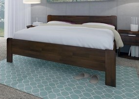 Buková postel Karin - zvýšená   ,  160x200 cm