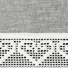 KRÁTKÁ ZÁCLONA NA PÁSCE GABI 150X60 CM KRÉMOVÁ