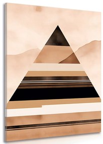 Obraz abstraktní tvary pyramida - 80x120