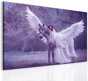 Malvis ® Obraz Fantasy Pegas a láska fialový Velikost: 120x80 cm