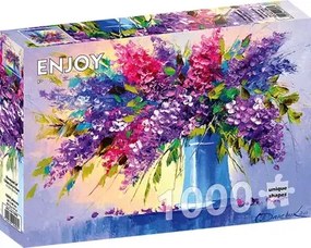 ENJOY Puzzle Kytice šeříků ve váze / 1000 dílků / od 14 let