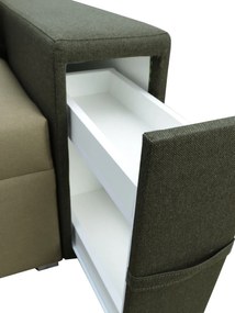 Rohová rozkládací sedačka MADRYT černo-šedá - DREAM VELVET 202.12 + DREAM VELVET 202.13