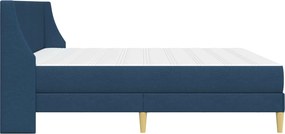 Rám postele s matrací s čelo Modrá 180 x 200 cm Polyester 3414753
