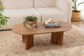 Designový konferenční stolek Quinlan 120 cm hnědý