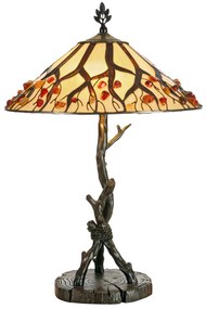 Stolní lampa Jordis ve stylu Tiffany
