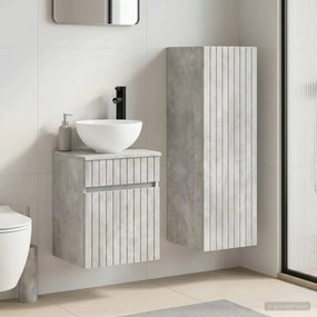 Sada koupelnového nábytku 2 ks Betonově šedá 33 x 34,5 x 100 cm 3406136