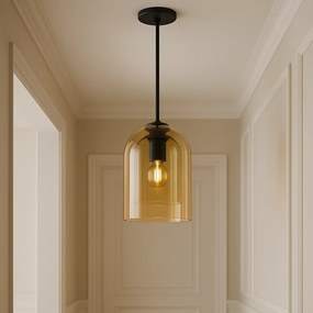 Toolight Závěsné skleněné LED osvětlení D12 APP1704-1PC jantarová