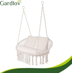 Dvojitý houpací polštář Gardlov - krémový