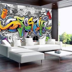 Fototapeta - Barevné Graffiti (254x184 cm)